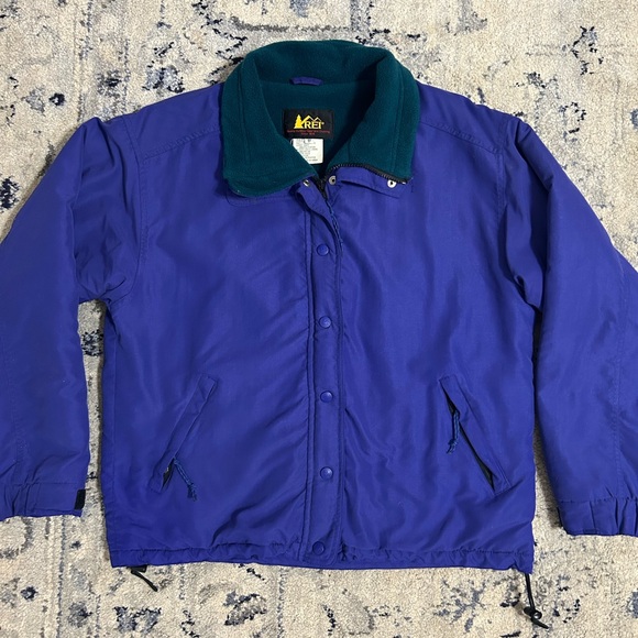 REI | Jackets & Coats | Rei Vintage Green And Purple Winter Jacket ...